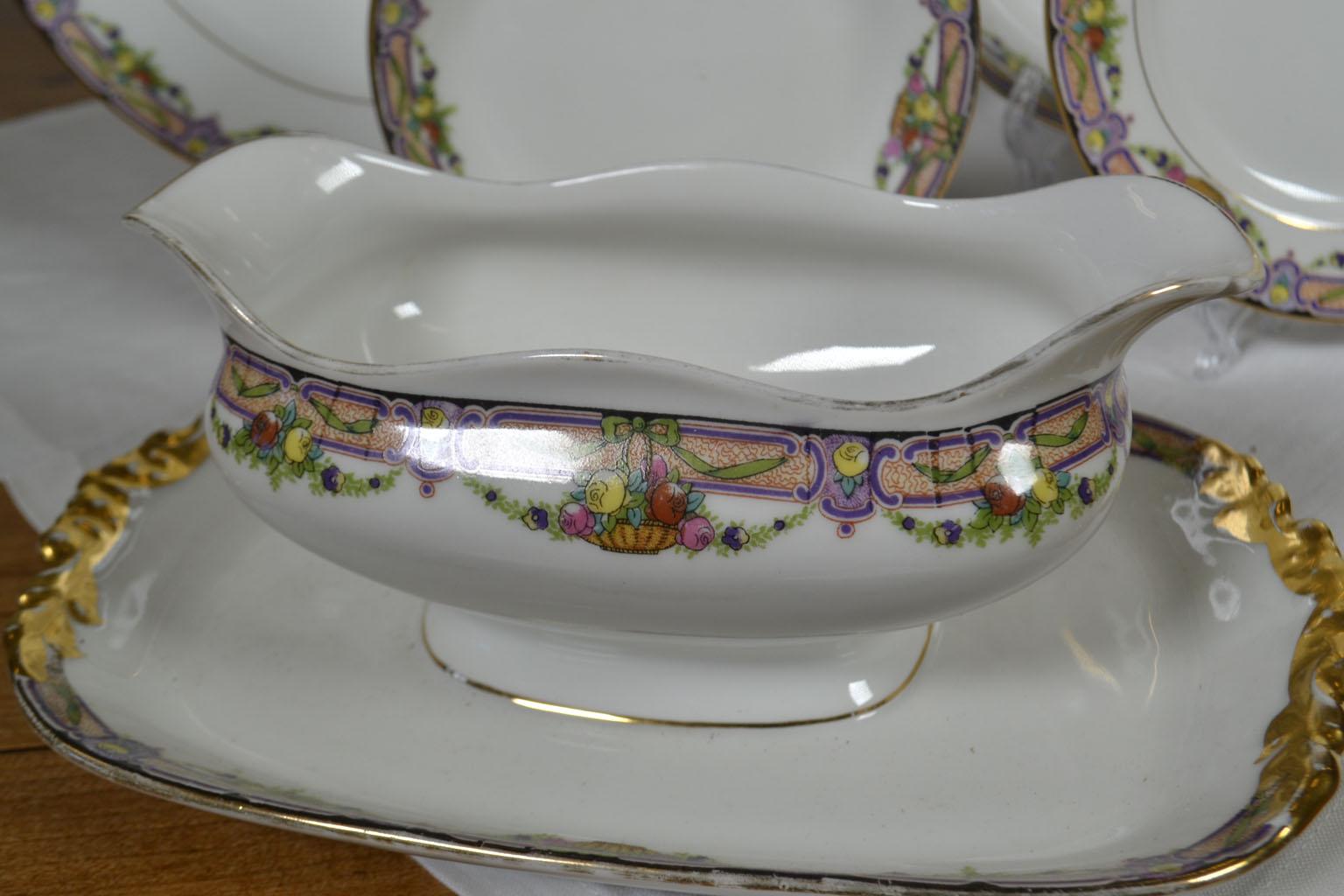 Vintage Limoges Dinnerware 73 Pieces at 1stDibs
