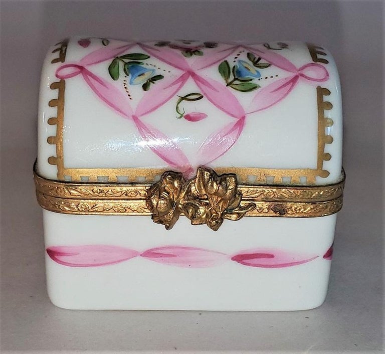 Vintage Limoges Domed Casket Ring Box at 1stDibs