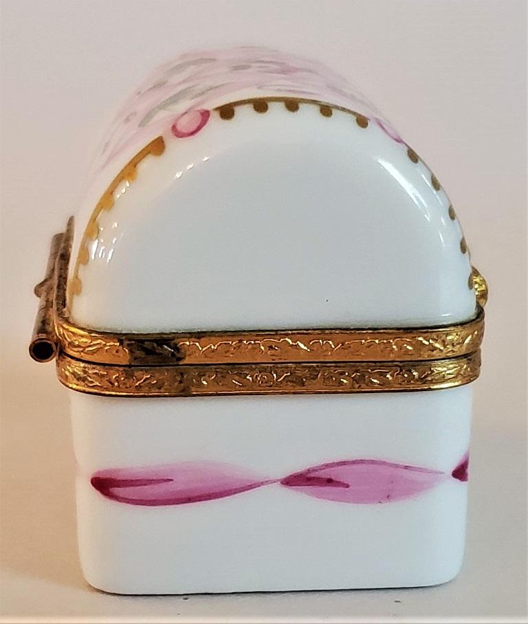 Vintage Limoges Domed Casket Ring Box at 1stDibs