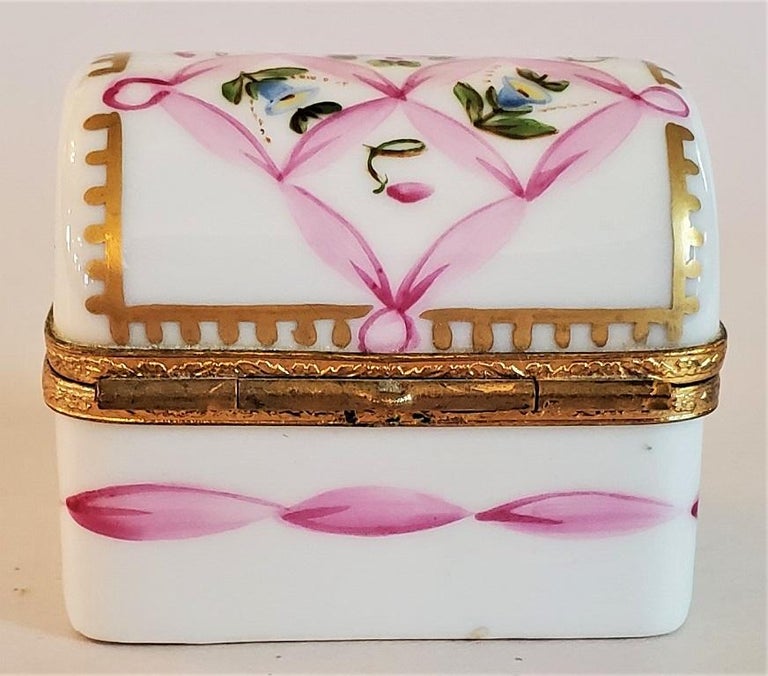 Vintage Limoges Domed Casket Ring Box at 1stDibs