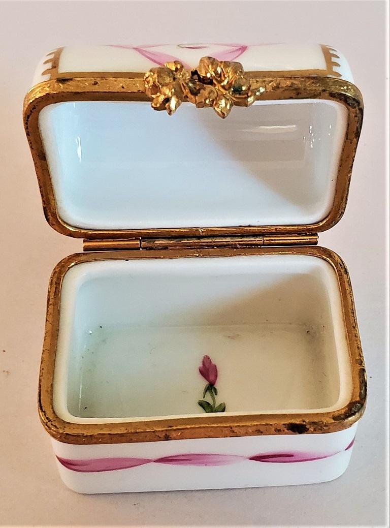 Vintage Limoges Domed Casket Ring Box at 1stDibs