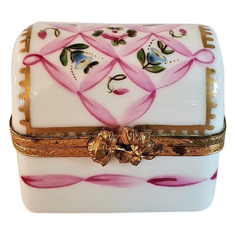Vintage Limoges Domed Casket Ring Box at 1stDibs