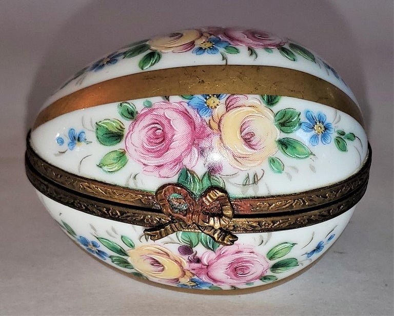 Vintage Limoges Egg Ring Box at 1stDibs