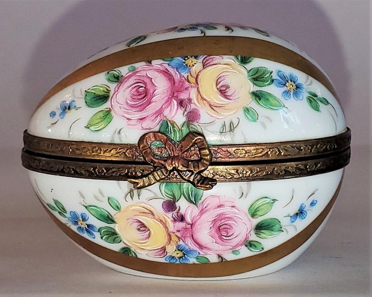 Vintage Limoges Egg Ring Box at 1stDibs