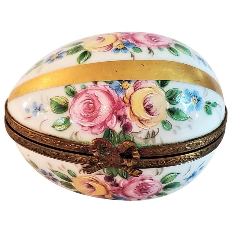 Vintage Limoges Egg Ring Box at 1stDibs