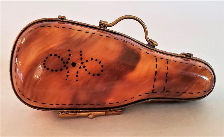 Vintage Limoges Leather Violin Case Box with Violin at 1stDibs ...