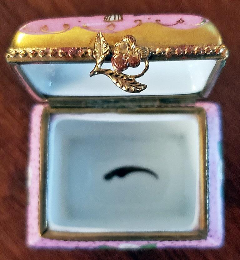 Vintage Limoges Sarcophagus Ring Box at 1stDibs | limoges ring box