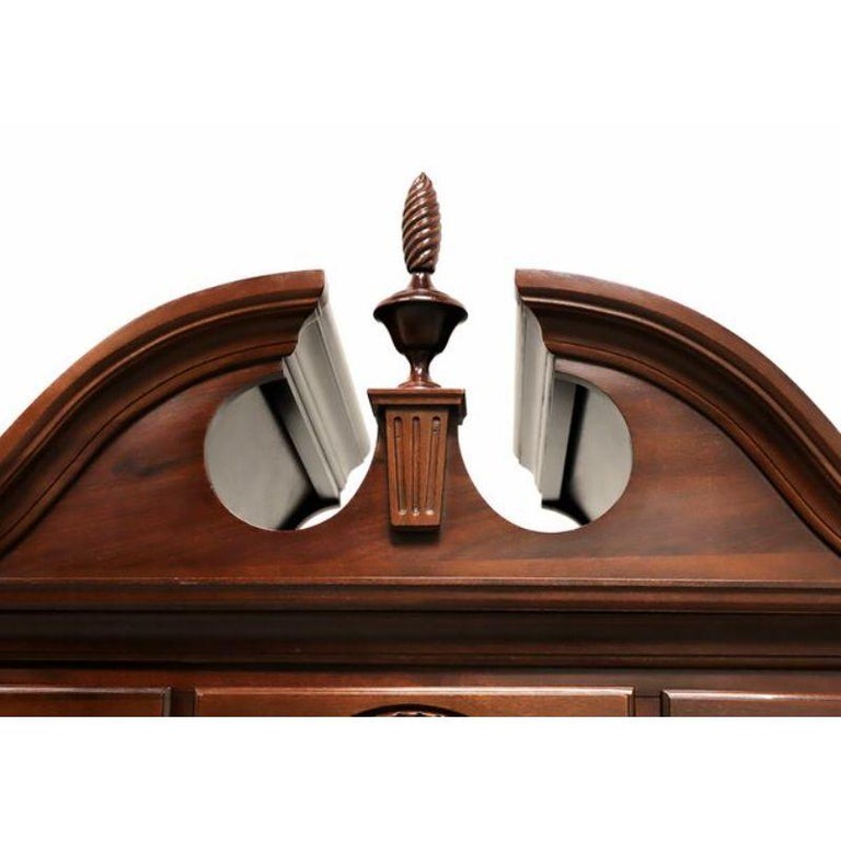 LINK-TAYLOR Solid Mahogany Queen Anne Style Highboy Chest For Sale at ...