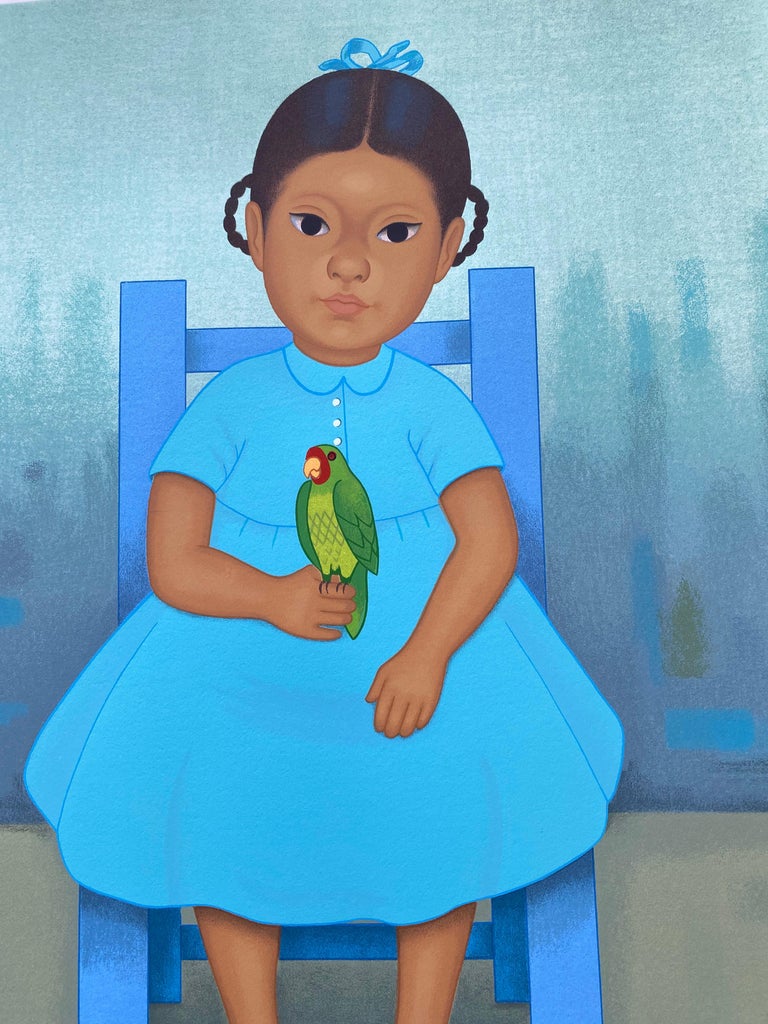 Vintage Lithograph Serie "Niños mexicanos" by Gustavo Montoya For Sale ...
