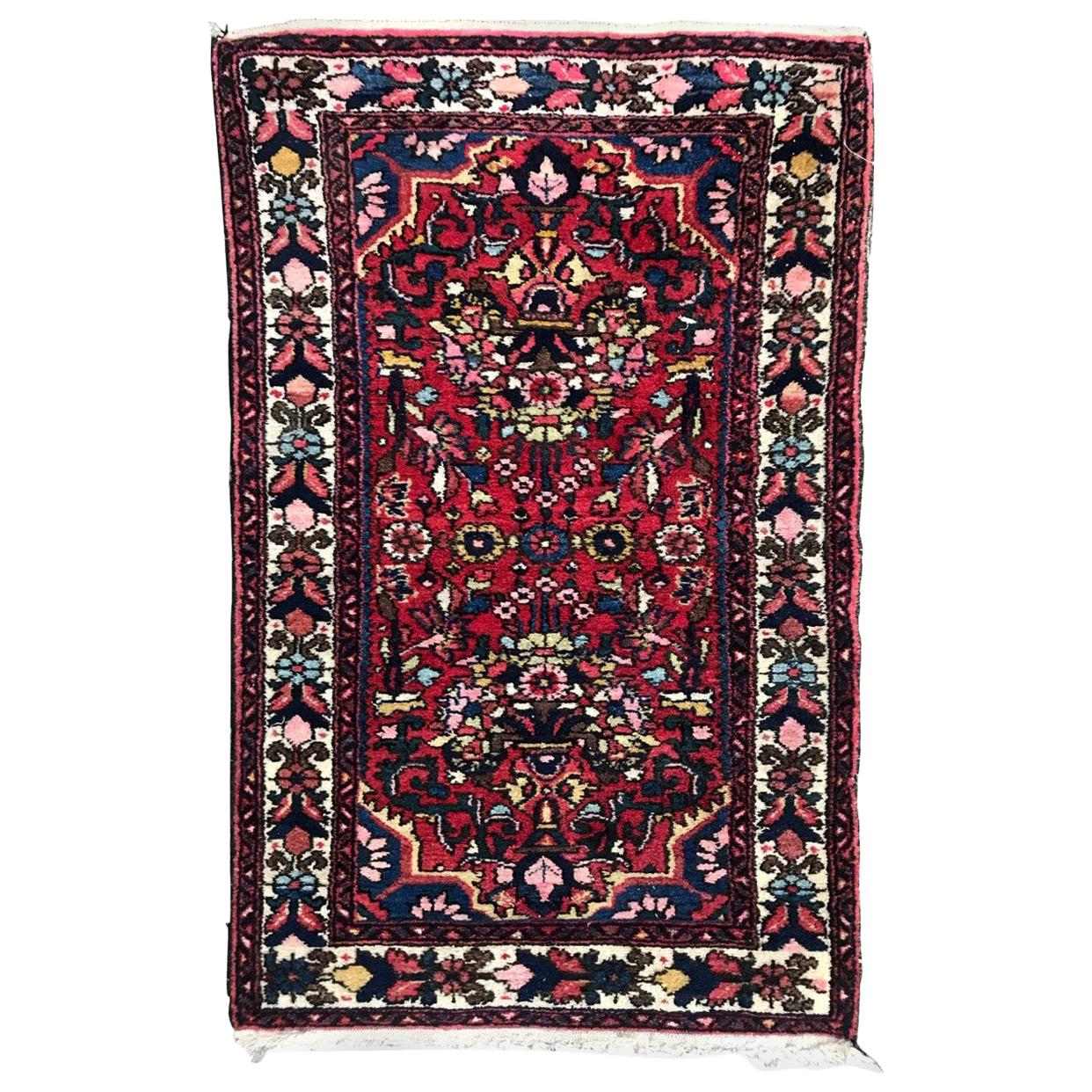 Beautiful Little Vintage Kurdish Rug For Sale at 1stDibs