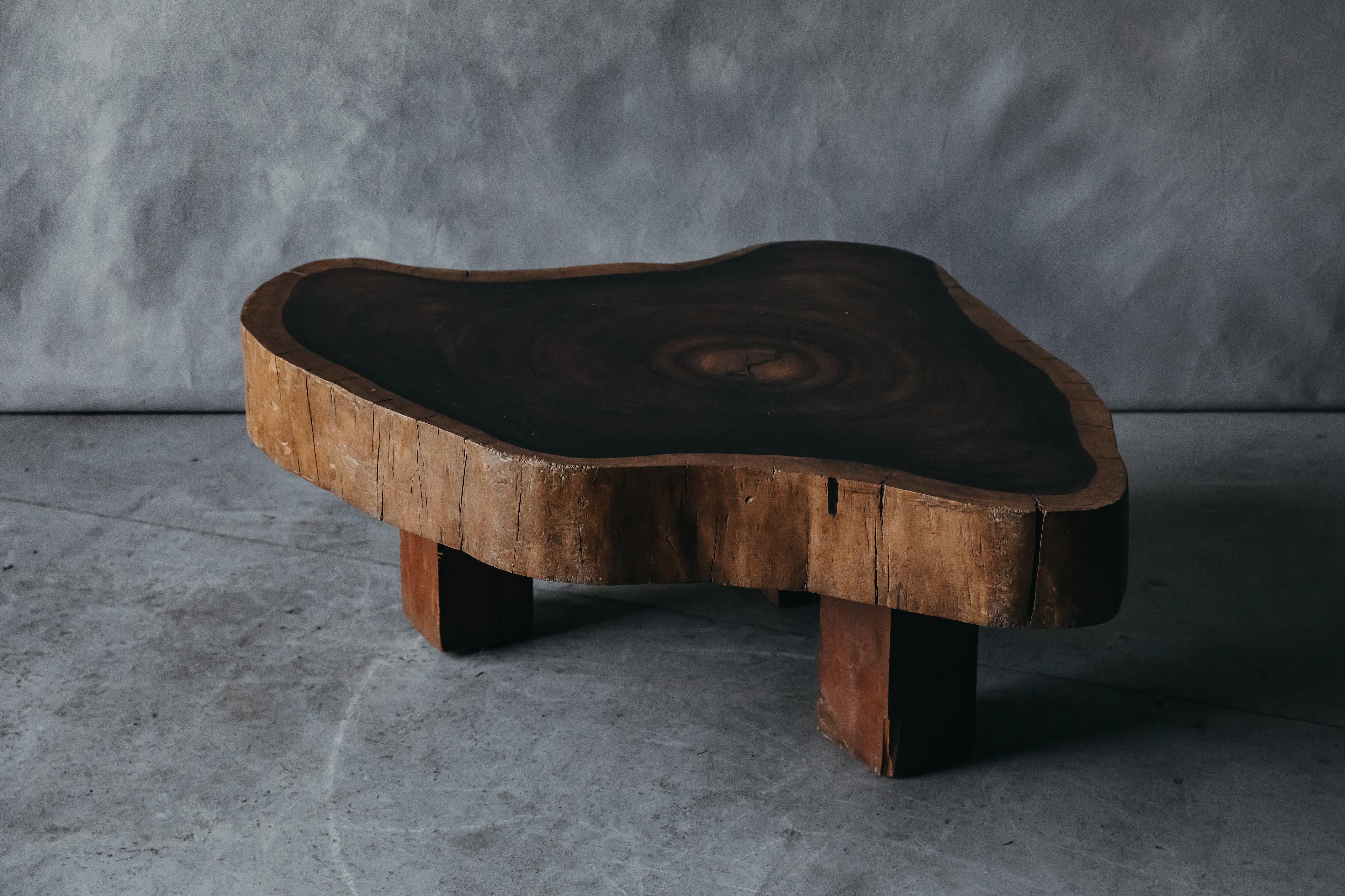 Vintage Live Edge Slab Coffee Table from France, circa 1950 For Sale at ...