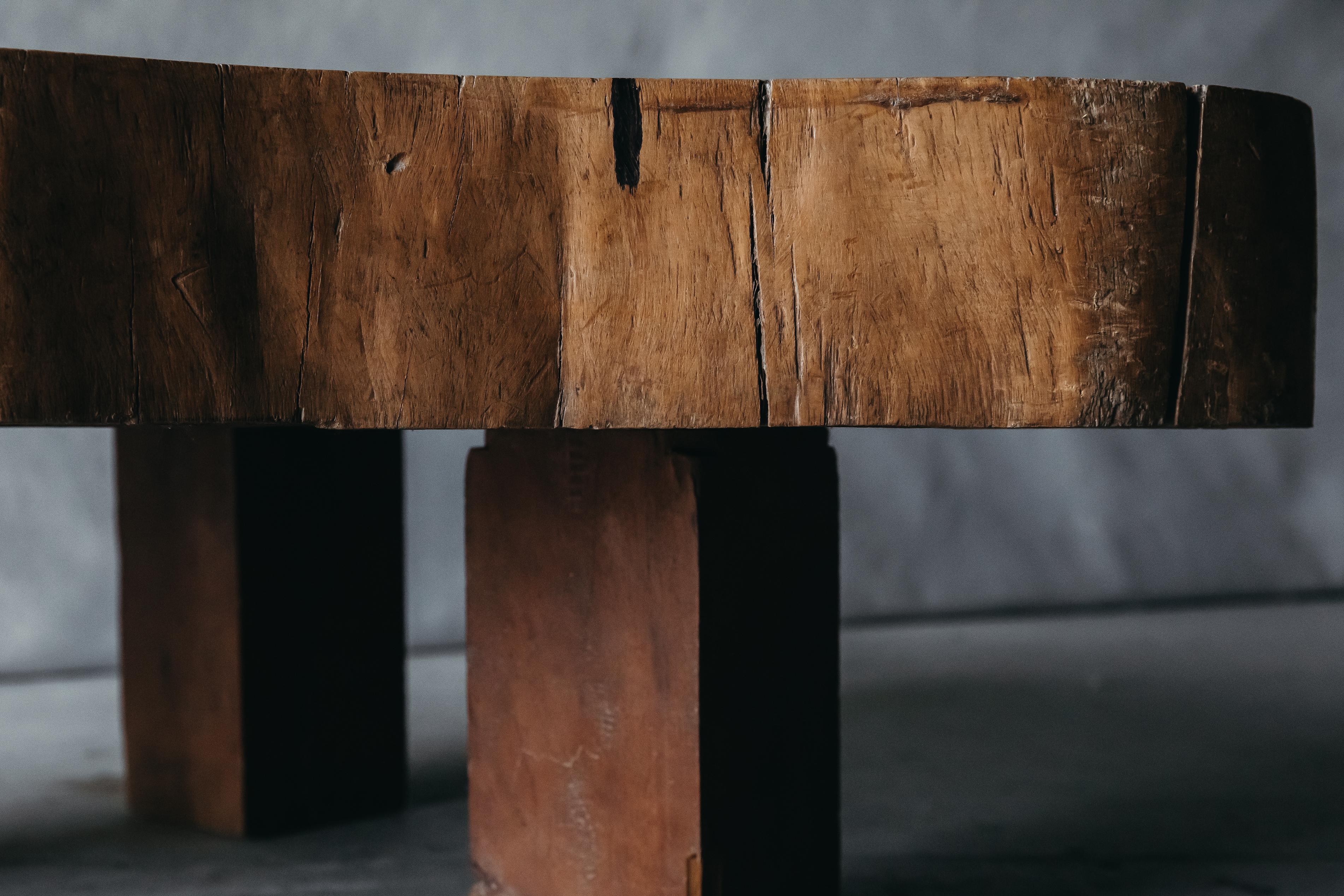 Vintage Live Edge Slab Coffee Table from France, circa 1950 For Sale at ...