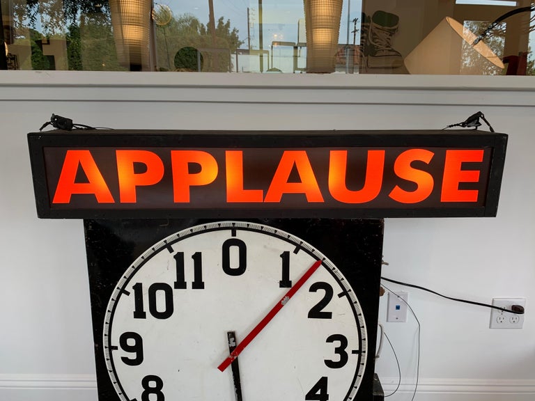 Vintage Live Studio Audience APPLAUSE Light Up Sign at 1stDibs
