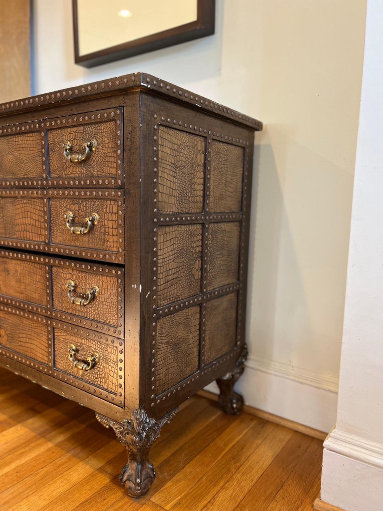 Vintage Lizardskin / Snakeskin Reptile Dresser Chest of Drawers For ...