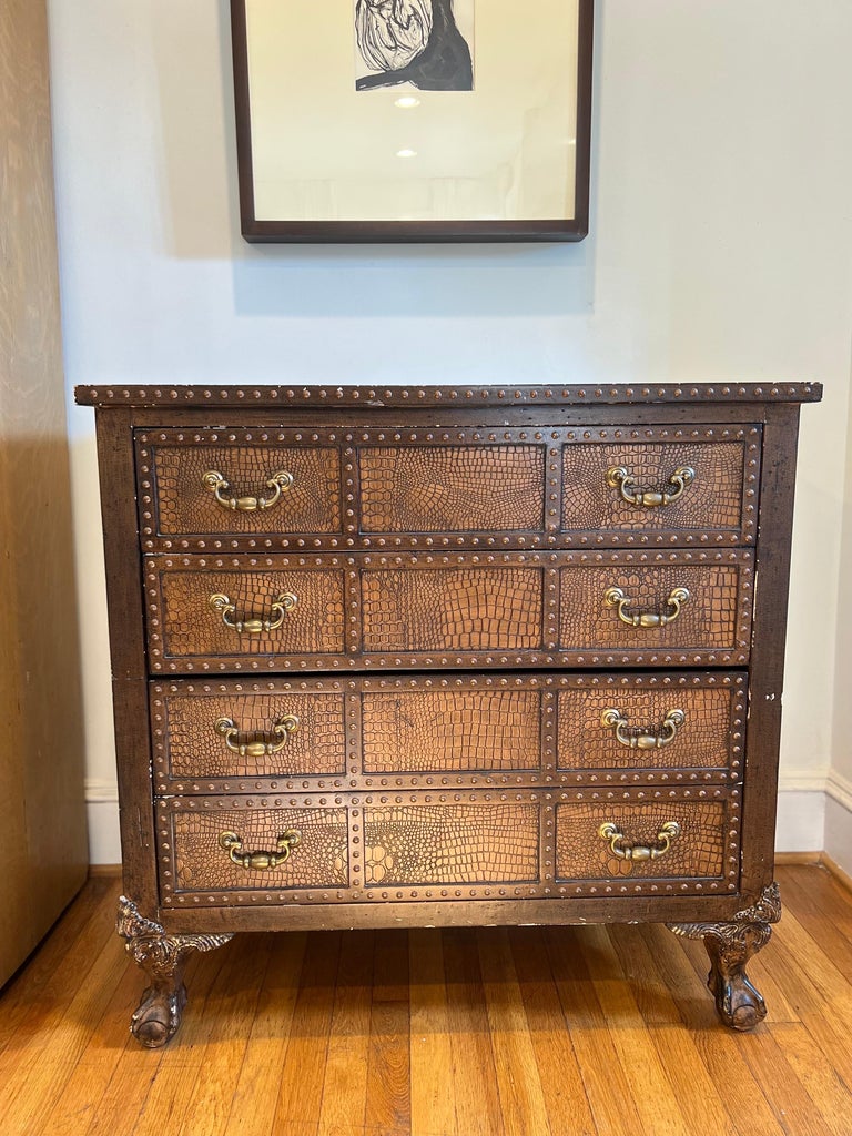 Vintage Lizardskin / Snakeskin Reptile Dresser Chest of Drawers For ...
