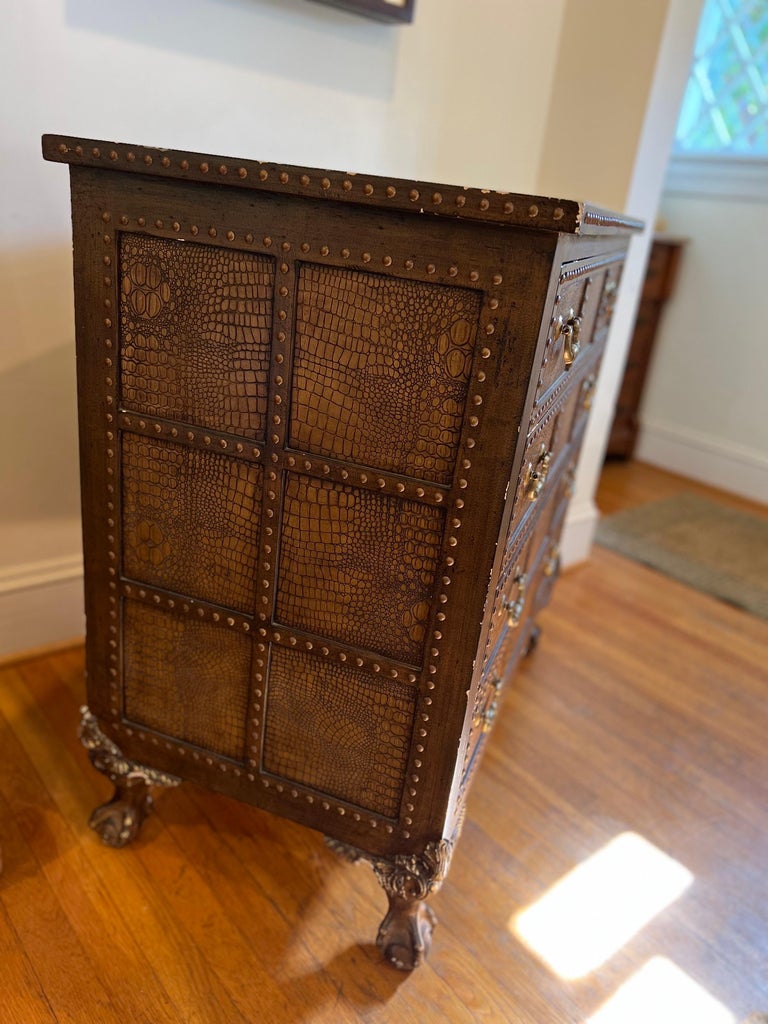 Vintage Lizardskin / Snakeskin Reptile Dresser Chest of Drawers For ...