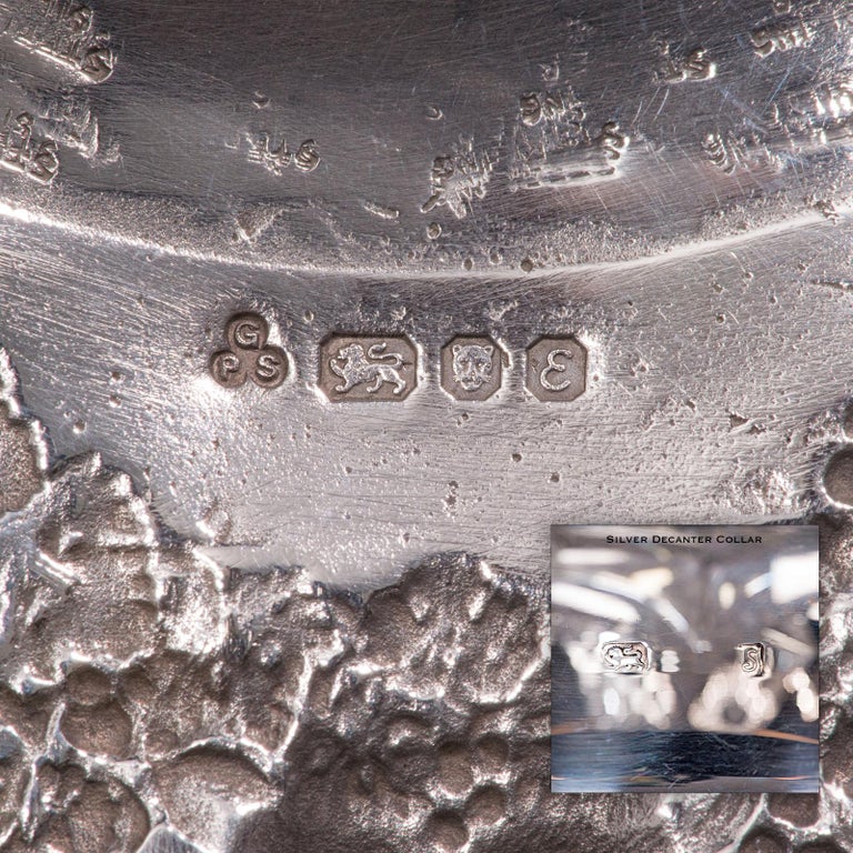 Vintage Locking Spirit Tantalus, English, Two Decanter Stand ...