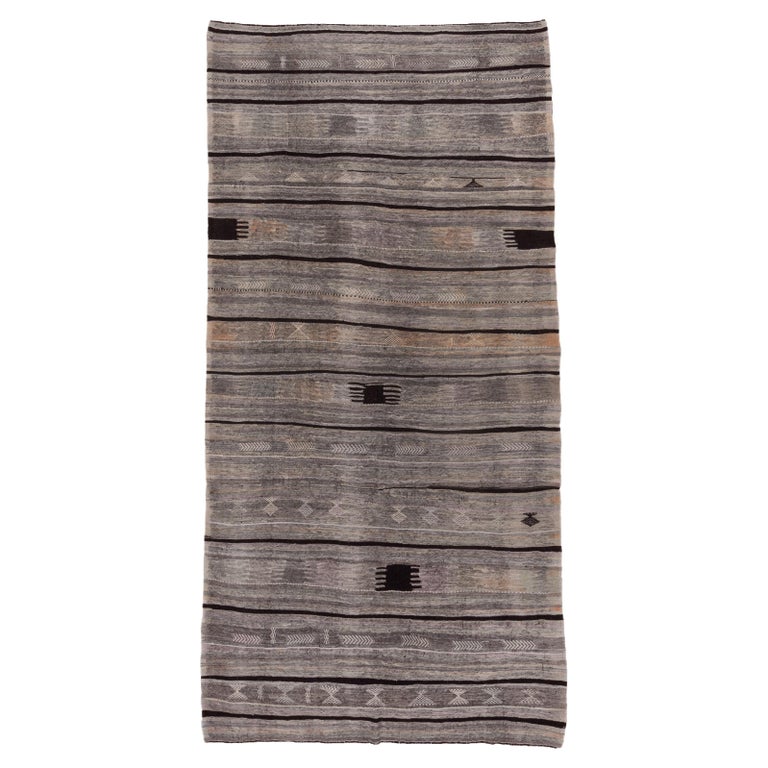 Vintage Long Kilim, circa 1950s For Sale at 1stDibs