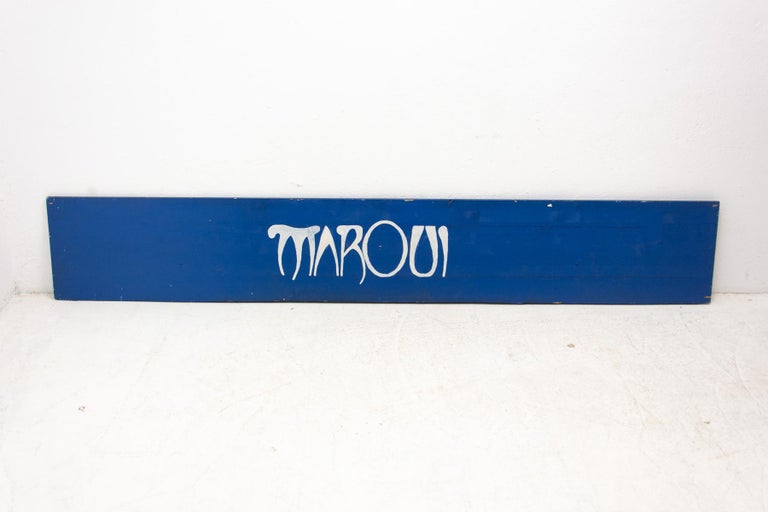 Vintage Long Sign from a Cafe Bar in Downtown Prague, 2010 For Sale at ...