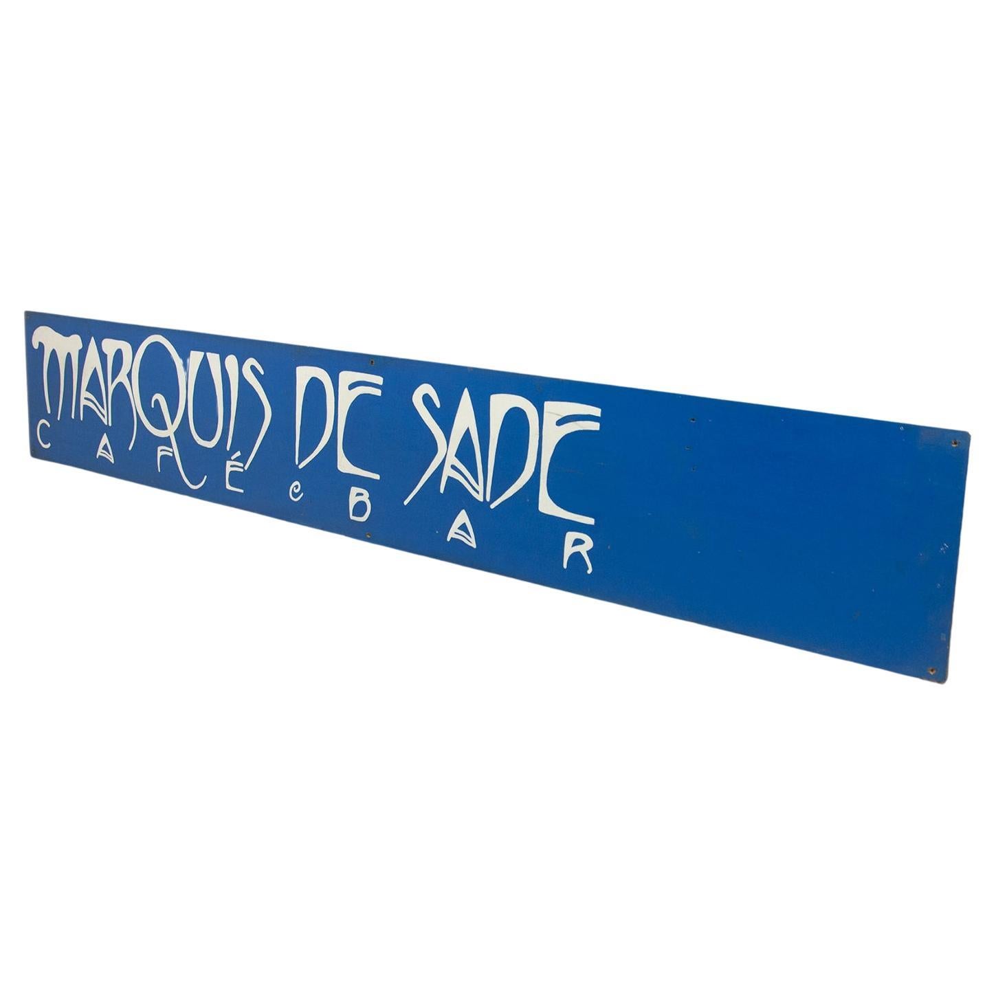 Vintage Long Sign from a Cafe Bar in Downtown Prague, 2010 For Sale at ...