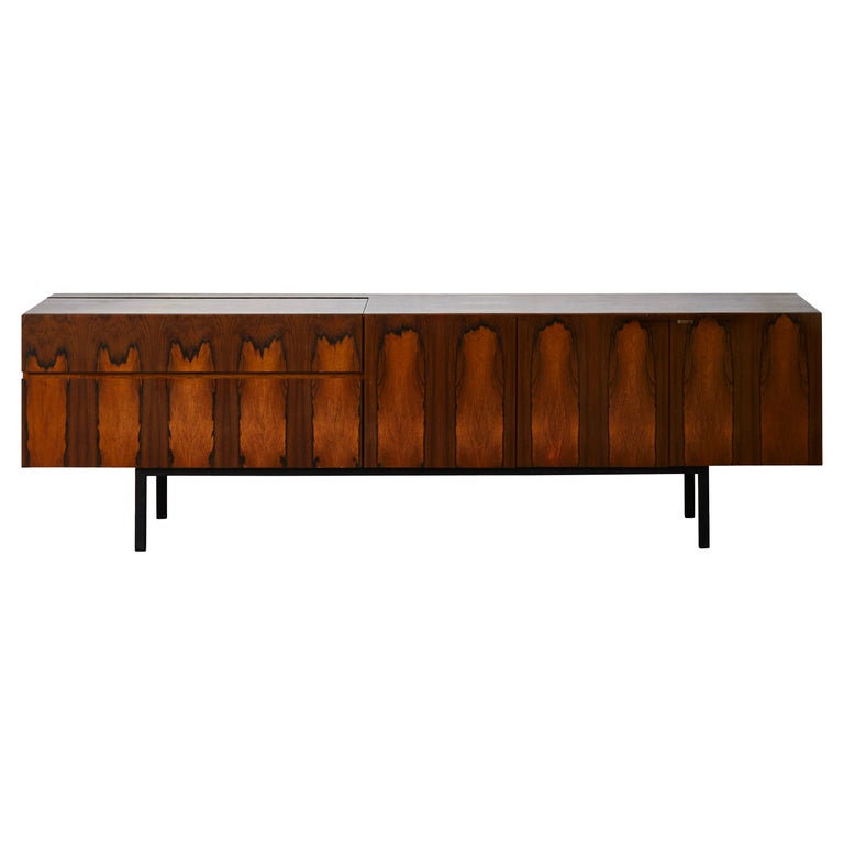 Vintage Long Wooden Sideboard, 1960s at 1stDibs