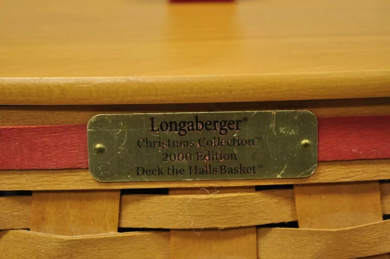 Vintage Longaberger Christmas Edition 2000 Edition Deck the Halls ...