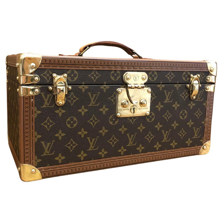 Vintage LOUIS VUITTON Monogram Canvas Vanity Boot Case For Sale at 1stDibs