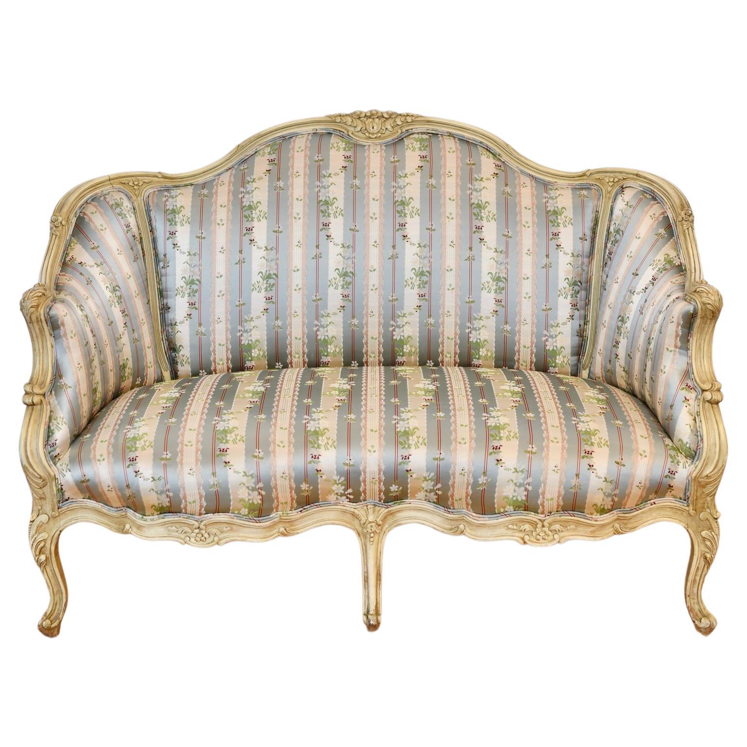 Vintage Louis XVI Style Settee For Sale at 1stDibs