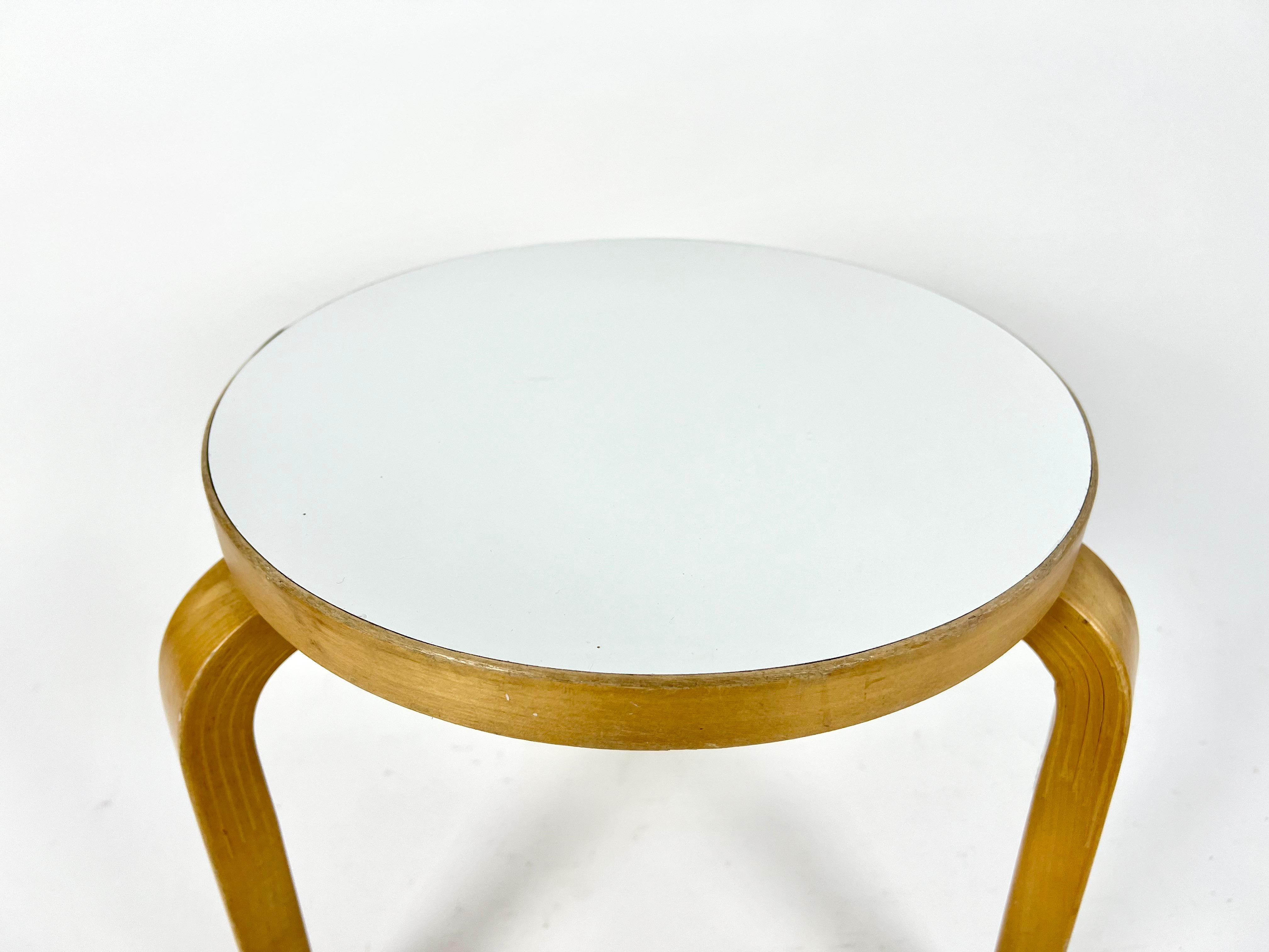 Vintage low stool / side table by Alvar Aalto for Artek, Finland 1960 ...