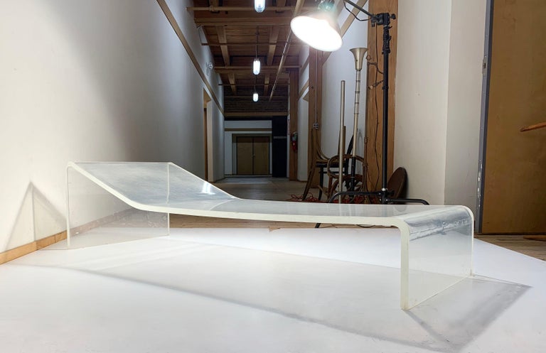 Vintage Lucite Chaise Lounge Chair by Project One or Gary Gutterman at ...