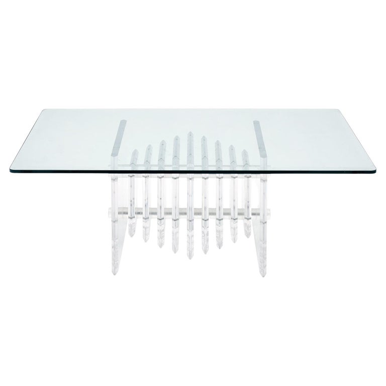 Vintage Lucite Coffee Table For Sale at 1stDibs