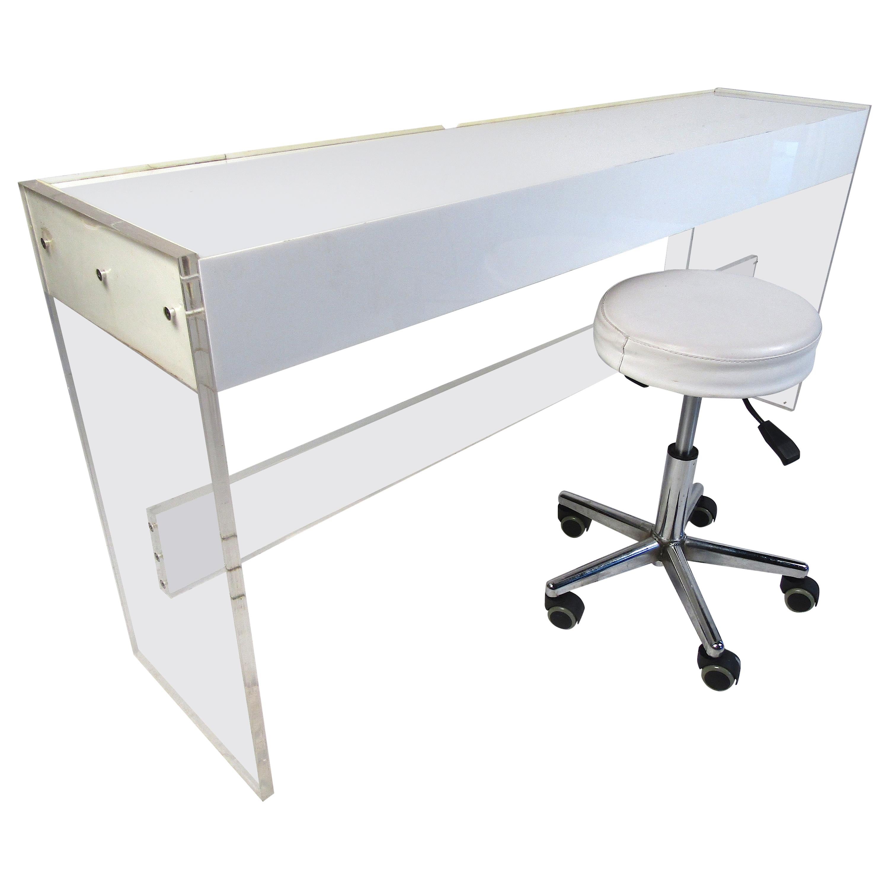 Vintage Lucite Console Table at 1stDibs