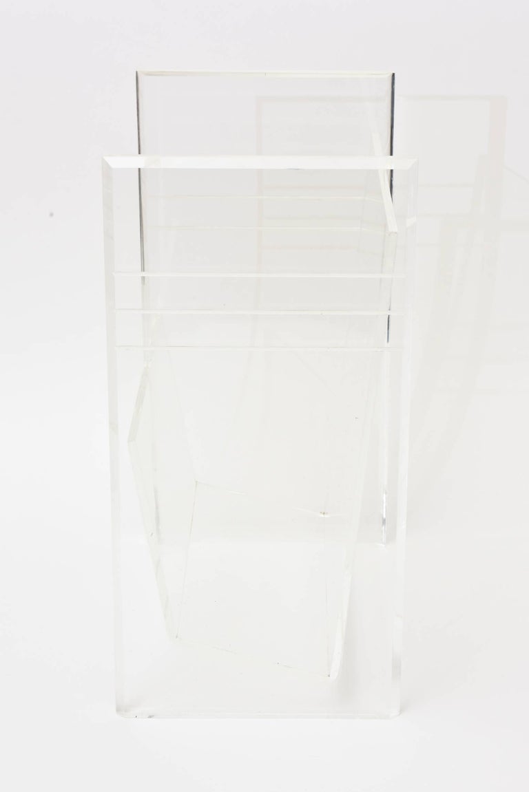 Lucite Magazine Stand or Rack Vintage at 1stDibs