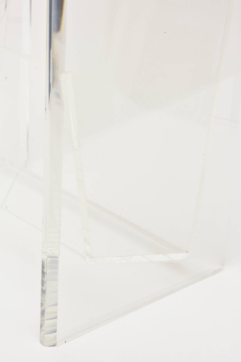 Lucite Magazine Stand or Rack Vintage at 1stDibs