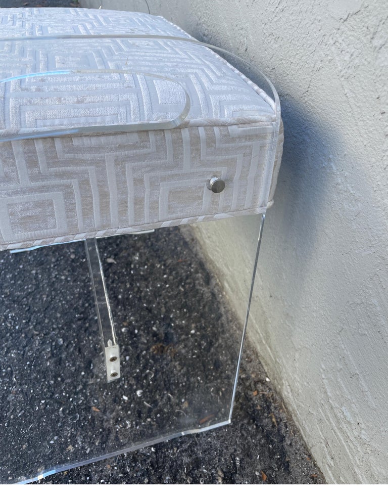 Vintage Lucite Stool by Charles Hollis Jones For Sale at 1stDibs