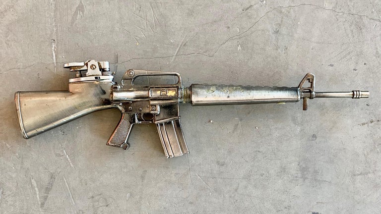 Vintage M-16 Rifle Table Lighter at 1stDibs | m16 lighter