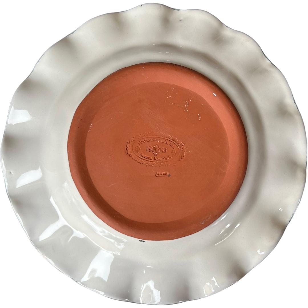 Vintage MacKenzie Childs “King Ferry” Decorative Fluted Rim Dinner ...