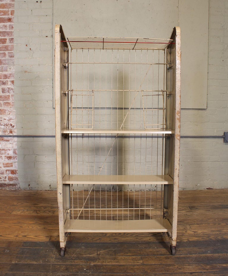 Vintage Magazine Rolling Rack Newspaper Stand with Tobacco ...