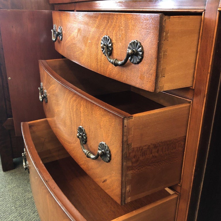 Vintage Mahogany China Hutch For Sale at 1stDibs | vintage mahogany ...