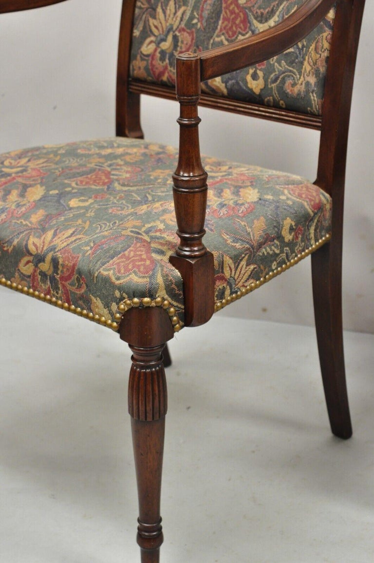 Vintage Mahogany English Sheraton Style Dining Chairs Prince of Wales ...
