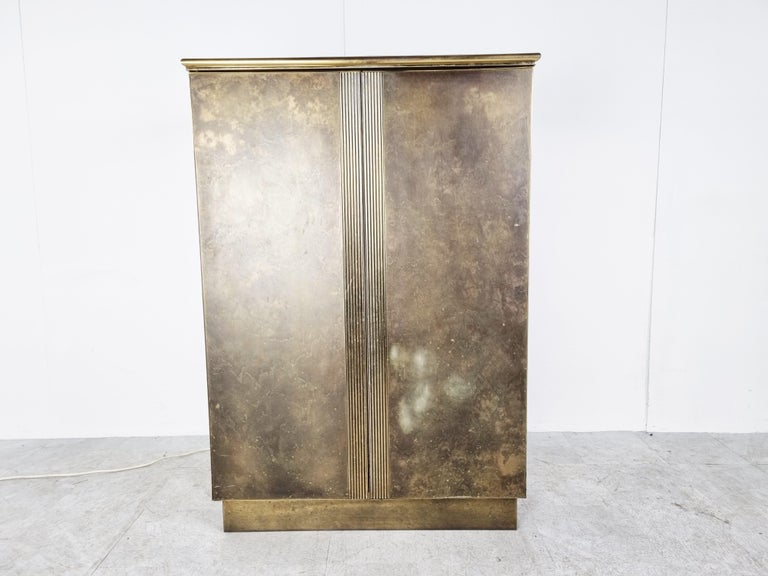 Vintage Maison Jansen Bar Cabinet, 1980s at 1stDibs