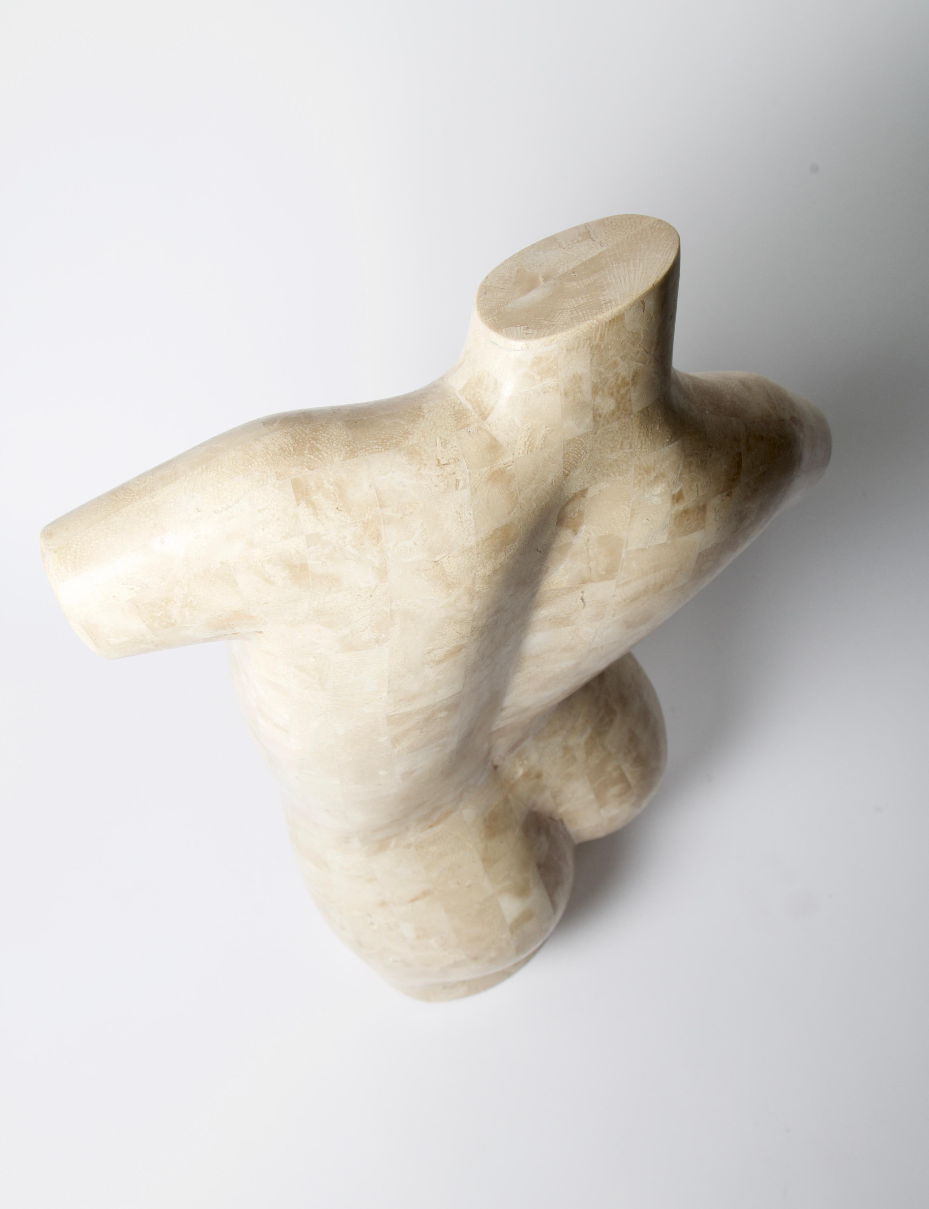 Vintage Maitland-Smith Tessellated Female Torso Bust at 1stDibs ...