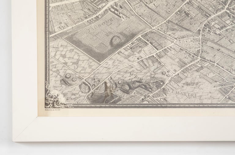 Vintage Map of Paris after the Original Turgot Plan of 1739 at 1stDibs