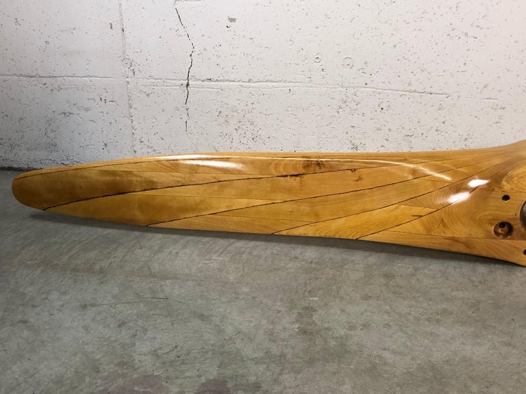 Vintage Maple Wood Large Airplane Propeller For Sale at 1stDibs