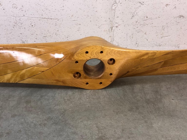 Vintage Maple Wood Large Airplane Propeller For Sale at 1stDibs