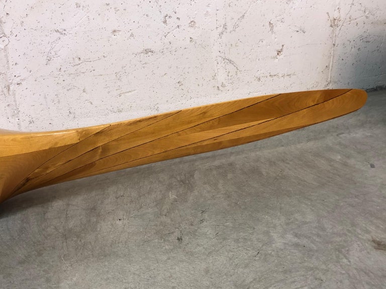 Vintage Maple Wood Large Airplane Propeller For Sale at 1stDibs