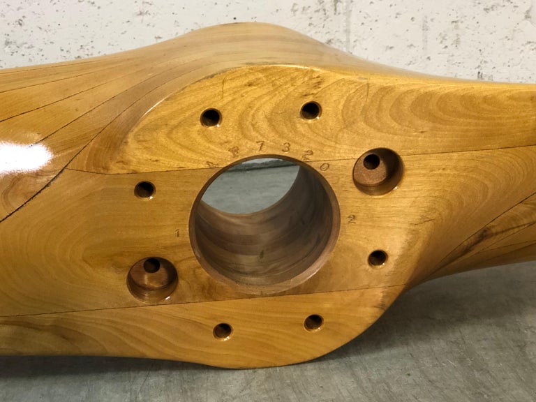 Vintage Maple Wood Large Airplane Propeller For Sale at 1stDibs