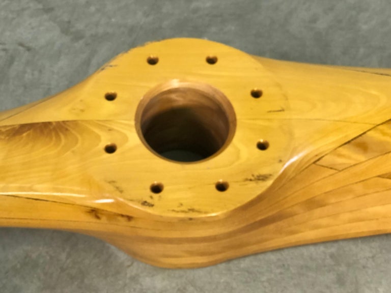 Vintage Maple Wood Large Airplane Propeller For Sale at 1stDibs