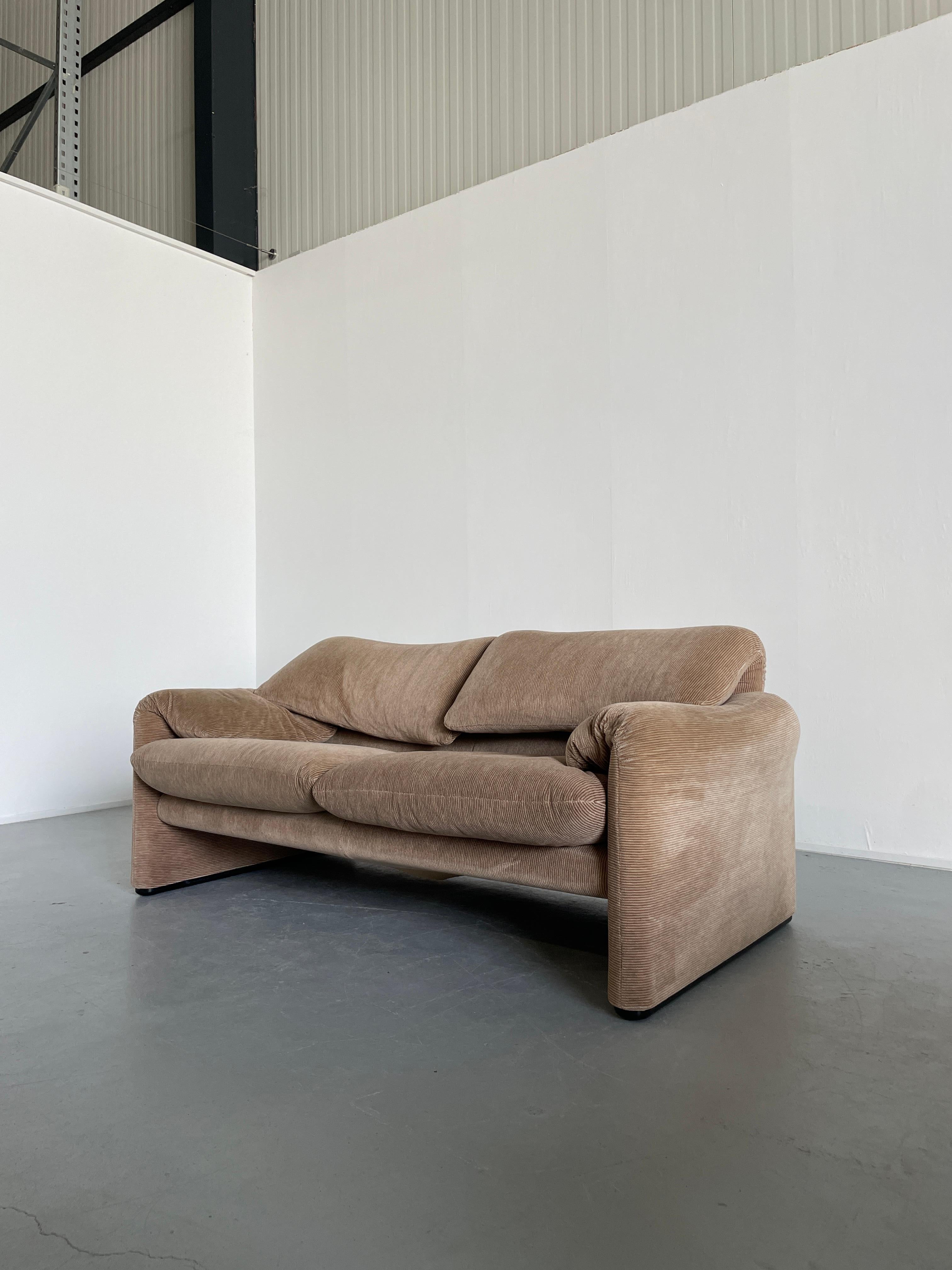 Vintage 'Maralunga' Ensemble Set by Vico Magistretti for Cassina, 1970s ...