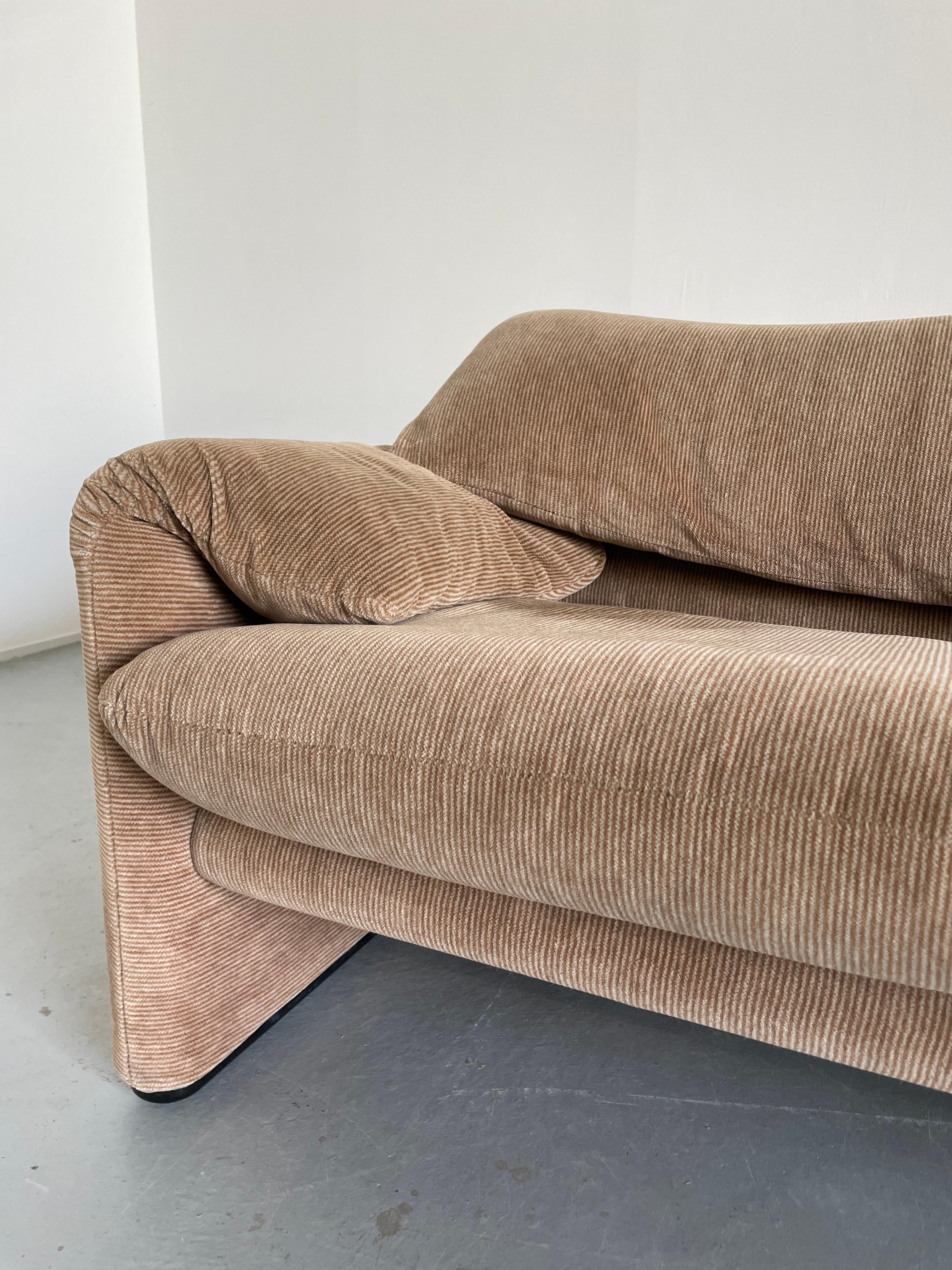 Vintage 'Maralunga' Ensemble Set by Vico Magistretti for Cassina, 1970s ...